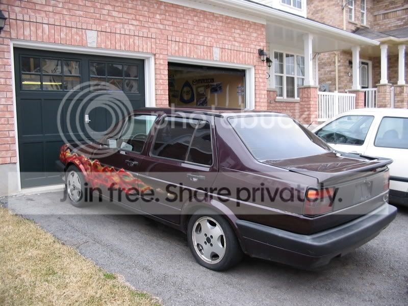 FS: 1985 VW Jetta Turbo Diesel, Black Cherry, ~274,000km. Flames, see ...