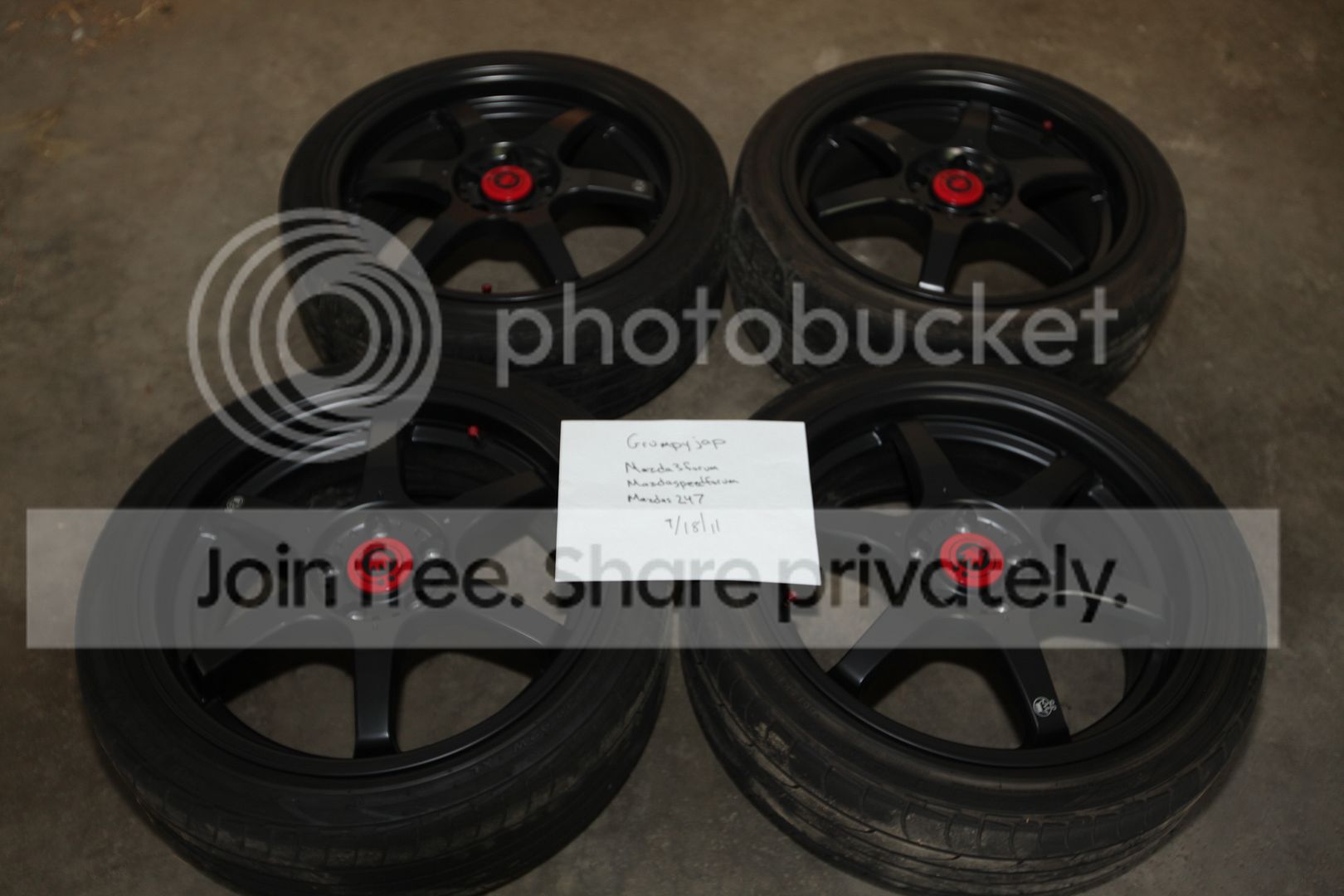 FS: Konig Backbone(Matte Black) 18X8 +45 $600 w/tires | Mazda3 Forums