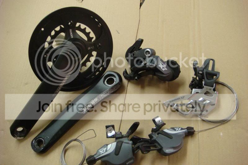sram x7 2x10 groupset | Retrobike